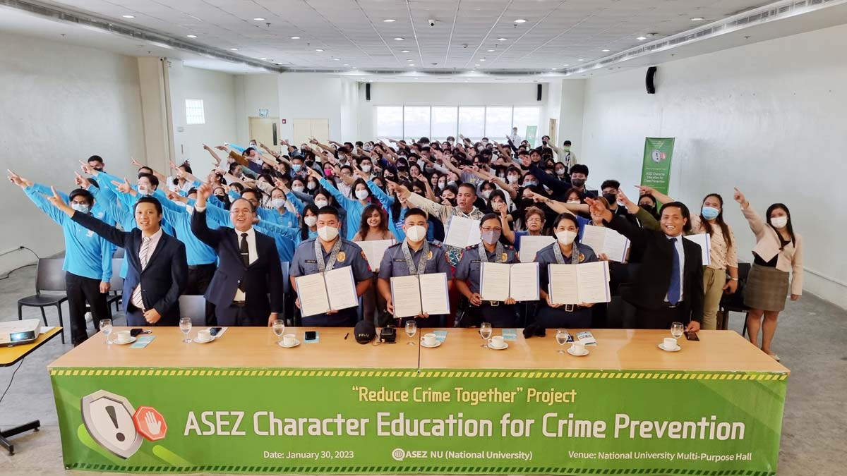 ASEZ RCT Campaign: Character Education for Crime Prevention at National University, Philippines ...